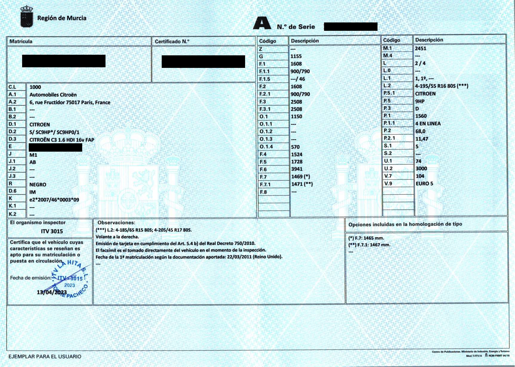 Spanish Vehicle Docs - Car Registrations Spain